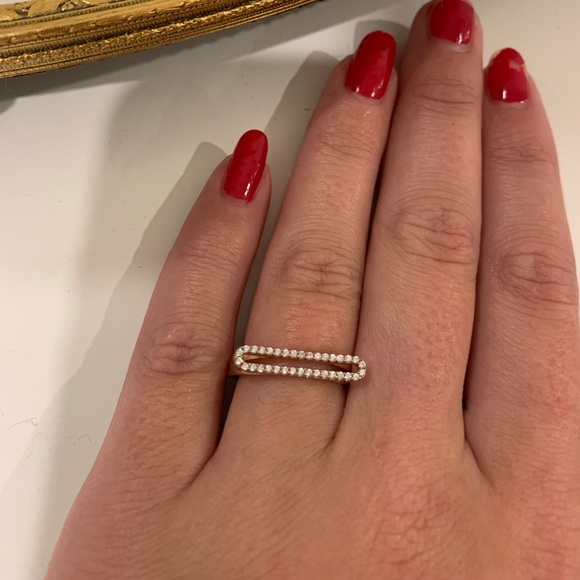 Jewelry | Rose Gold Cut Out Ring | Poshmark